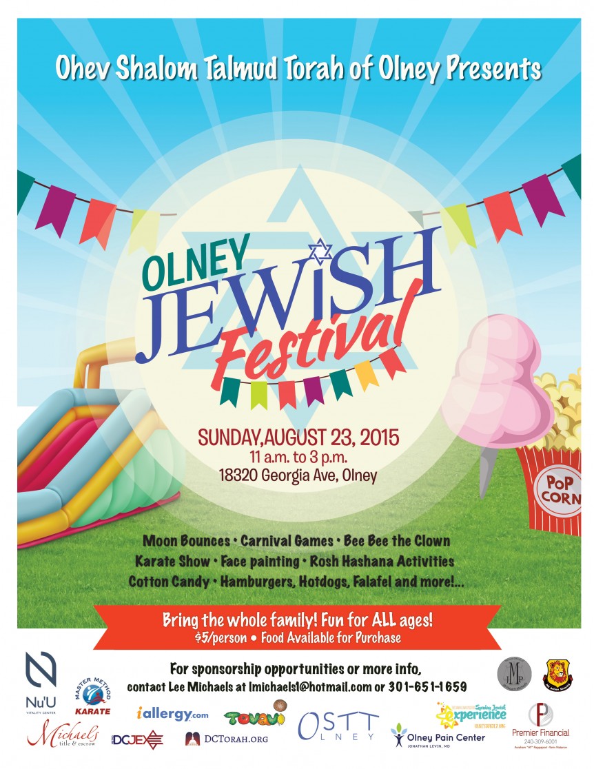 Olney Jewish Festival 2015 Coming Soon! | OSTT Olney